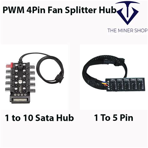PWM 4pin 3pin Fan Splitter Hub Splitter For 12V Desktop Computer Cooler Fans 4 Pin Fan Hub