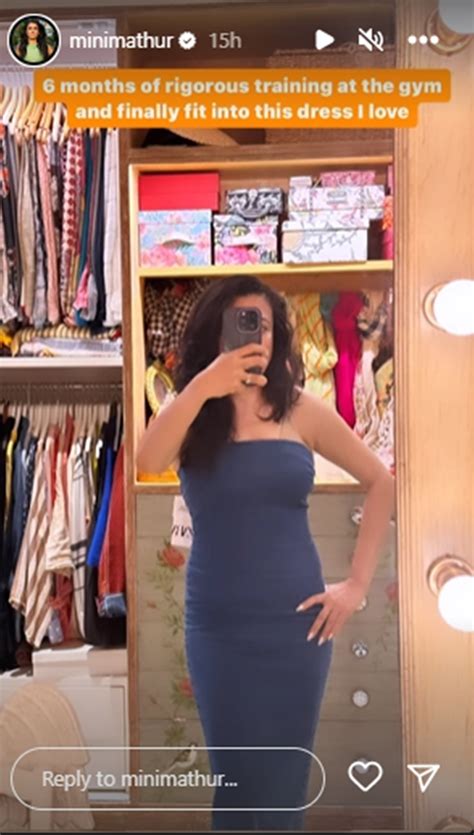 Mini Mathurs ‘rigorous Training Is Showing ‘finally Fit Into This Dress I Love Fitness