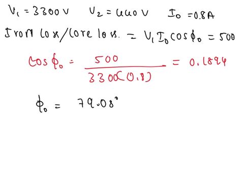 Video Solution A Transformer Is Operating Under No Load Conditions And Consumes A Power Loss Of