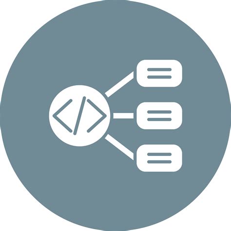 Design Algorithm Glyph Circle Background Icon 17689750 Vector Art At Vecteezy