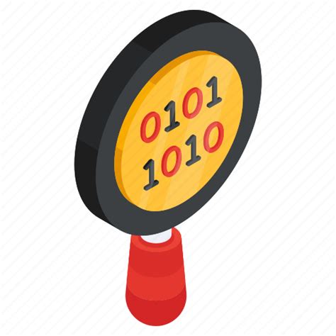 Binary Data Analysis Number Code Bit Byte Icon Download On