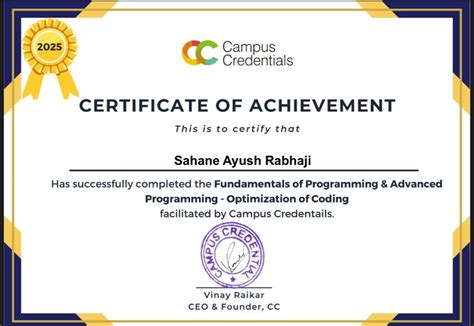 Ayush Sahane On Linkedin Programming Coding Achievement Learning