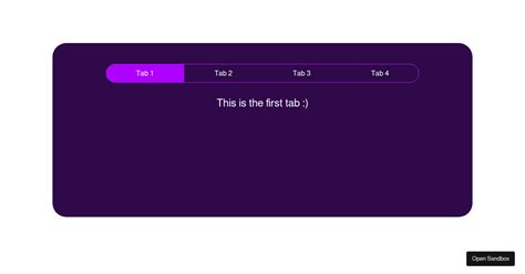 Tab Component Codesandbox
