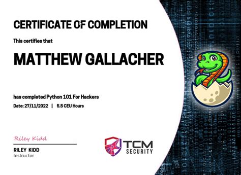Matthew Gallacher On Linkedin Coding Python Cybersecurity