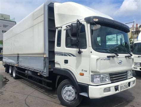 중고 5톤윙바디 현대 메가트럭 전중딜화물차