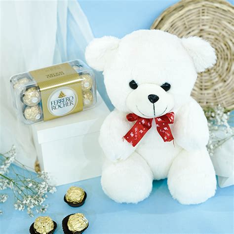 Buysend Snowy Rocher Delight Online Floraindia