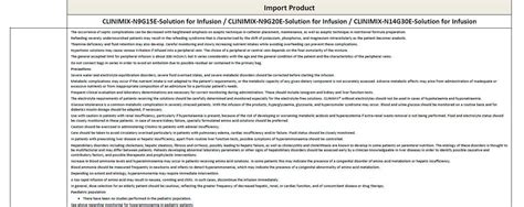 Clinimix Fda Prescribing Information Side Effects And Uses