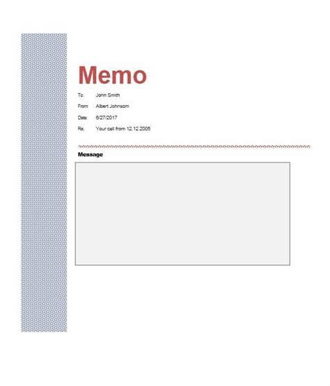 Memo Template 04 Blue Layouts