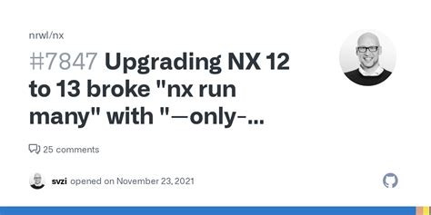 Upgrading Nx 12 To 13 Broke Nx Run Many With Only Failed · Issue