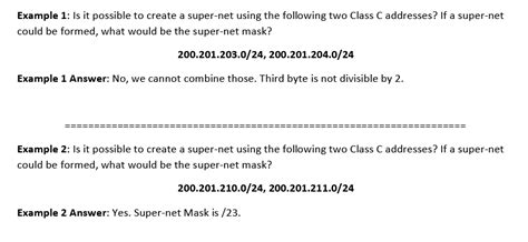 Computer Networks Supernetting Rulesdoubt Washington University