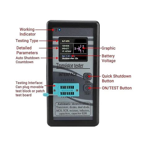 Multi M328 Transistor Tester Diode Thyristor Capacitance Resistor Inductance Mosfet Esr Meter