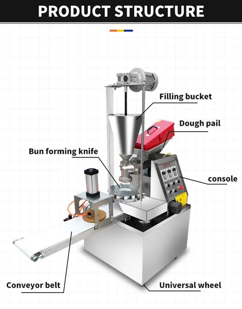2024 Low Cost Cute Buns Maker Momo Making Machine For Nepali Stuffing Bun Maker China 2024 Low