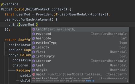 Firebase The Getter Displayname Isnt Defined For The Type List