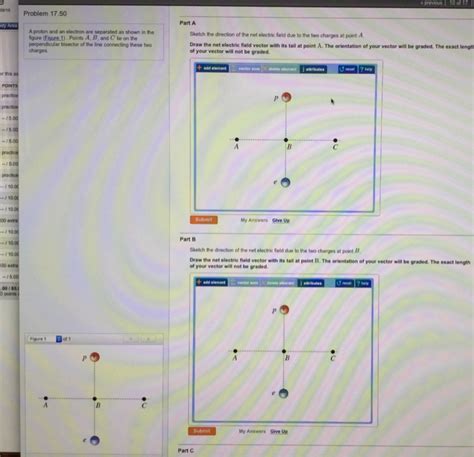 Solved A Proton And An Electron Are Separated As Shown In