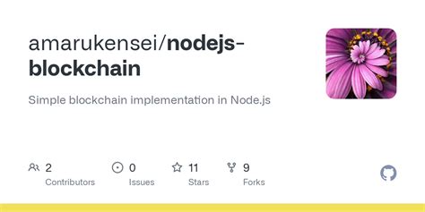 Github Amarukenseinodejs Blockchain Simple Blockchain Implementation In Nodejs
