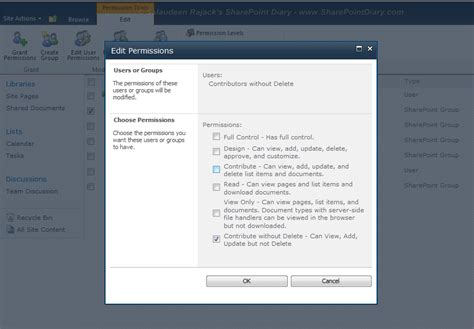 How To Create A New Permission Level In SharePoint SharePoint Diary