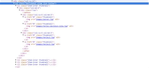 Css How To Make A Horizontally Scrollable Div With Image Thumbnails Inside In Bootstrap