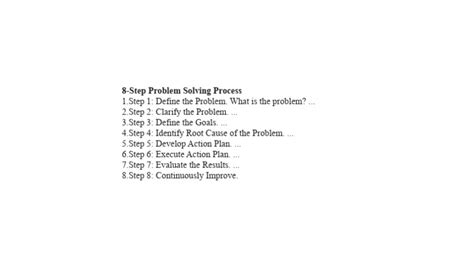 8 Step Problem Solving Process Pdf 8 Step Problem Solving Process Pdf