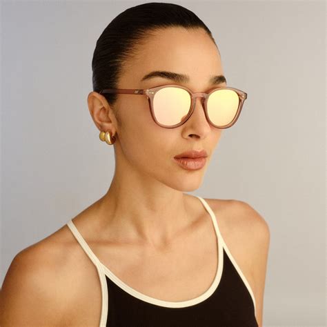 Bandwagon Mink Uni Sex Round Sunglasses Le Specs
