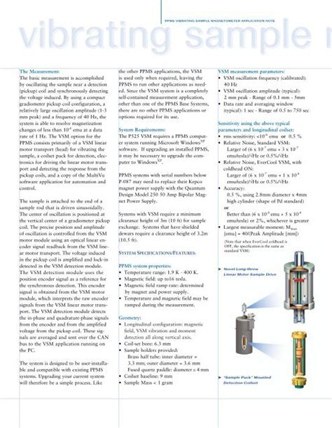 Ppms Vibrating Sample Mag