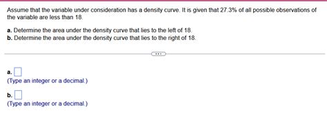 Solved Assume That The Variable Under Consideration Has A