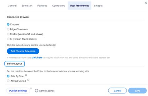 Editor Settings Walkme Help Center