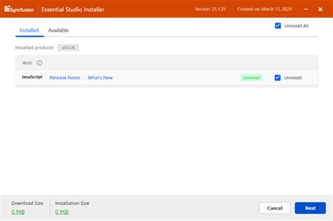 Installation Using Web Installer In Angular Component Syncfusion