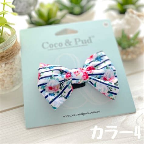 【楽天市場】cocoandpud Bowtei ボウタイ リボン 蝶ネクタイ アクセサリー 飾り おしゃれ かわいい 花柄 お揃い 首輪 ハーネス