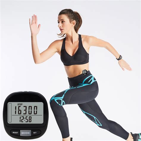 Teissuly Pedometer For Walking Lcd Digital Display Small Portable Step