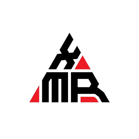Xmr Triangle Letter Logo Design With Triangle Shape Xmr Triangle Logo