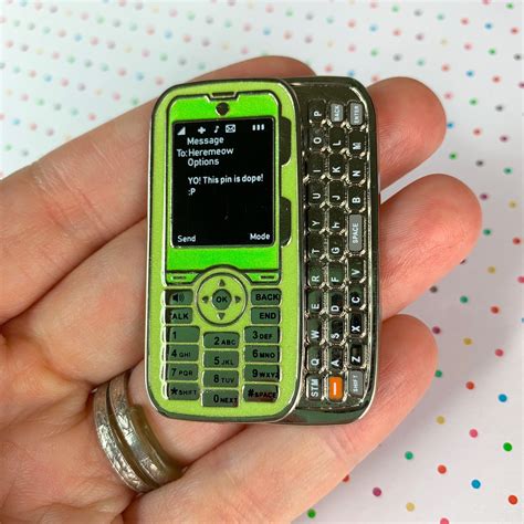 Retro Slider Keyboard Phone Enamel Pin Early 2000s Nostalgia Etsy
