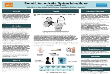 Biometric Authentication Systems In Healthcare Ppt