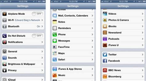 Your Iphones Settings Menu Options Dummies