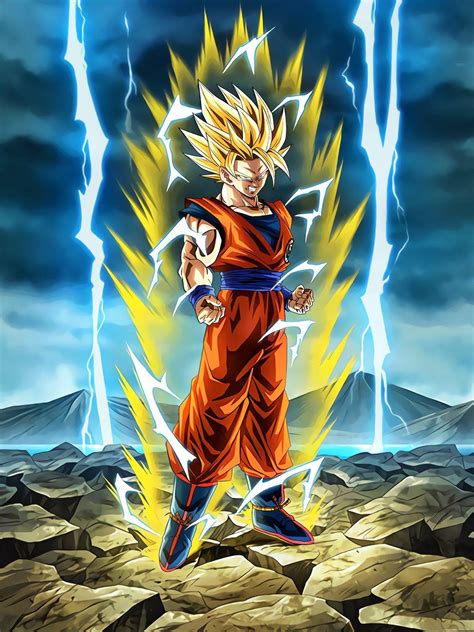 Goku Ssj2 Wallpapers Top Free Goku Ssj2 Backgrounds Wallpaperaccess