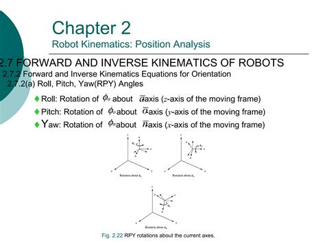 Chapter 2 Robot Kinematics Ppt
