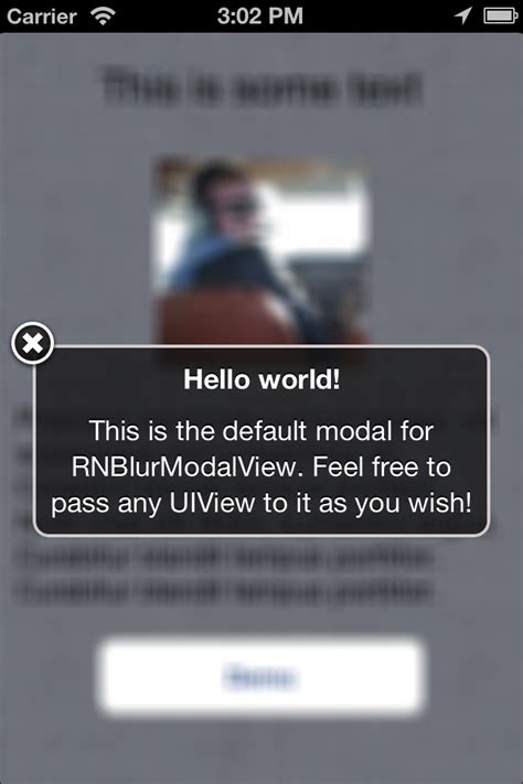 RNBlurModalView Cocoa Controls