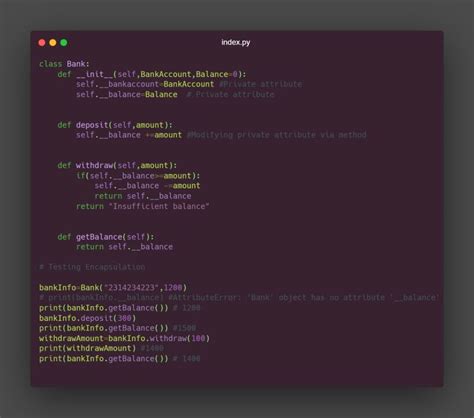 Python Objectorientedprogramming Encapsulation Coding Programming G Daveed