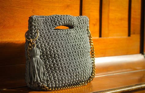 Вязаные Сумки Из Трикотажной Пряжи Спицами Лучшая Фото Подборка