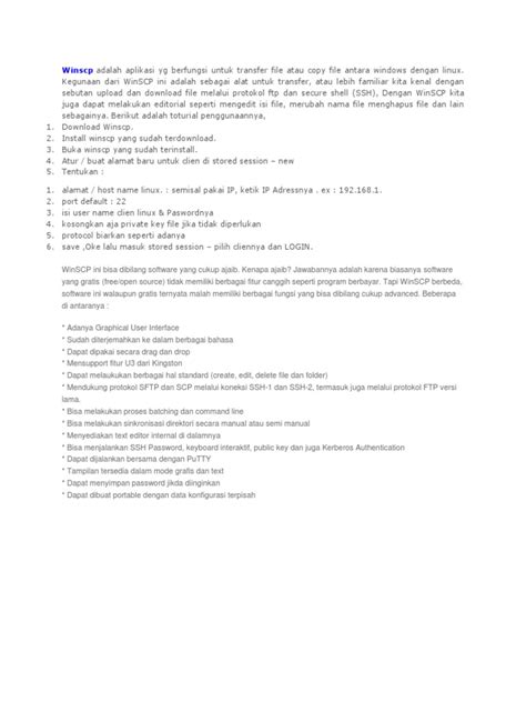 Winscp Pdf Komputer