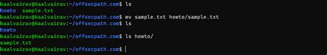 How To Use Mv Command Learn With Easy Examples Offsecpath