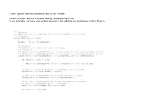 PDF Funciones Básicas Para Serializar en c DOKUMEN TIPS