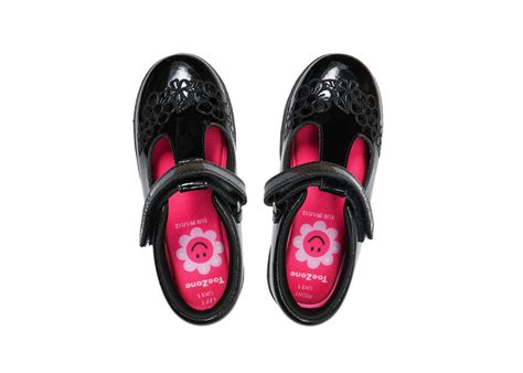 Flo Girls Shoes With Flower Design For School Toezone
