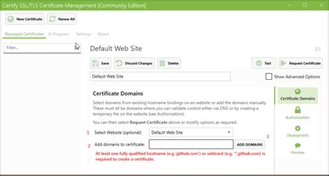 Obtaining A Server Certificate From Lets Encrypt Using Certify The Web Diadem Technologies