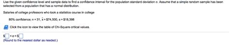 Solved Use The Given Confidence Level And Sample Data To Chegg