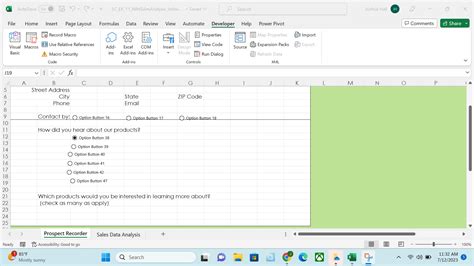 How Can I Deselect The Option Buttons Rexcel