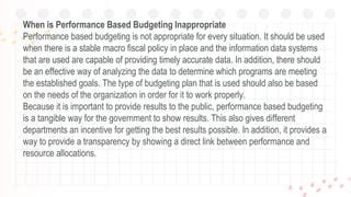 Performance Based Budgeting Pptx