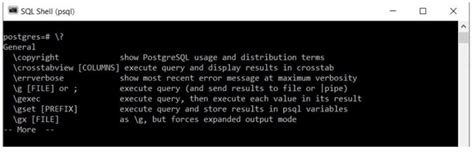 Postgresql Commands List Of Postgresql Commands With Examples