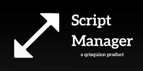 A File Manager For Scripts Script Manager Community Resources