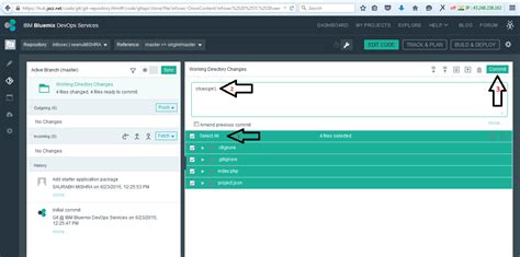 Editing Your Bluemix App Using Git Listen Learn And Lead