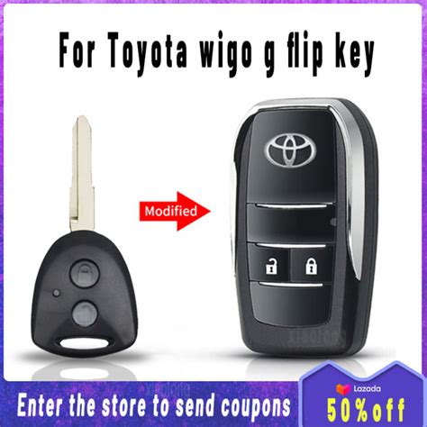 Xuming Cod Modified Flip Key For Toyota Wigo G Flip Key Remote Shell